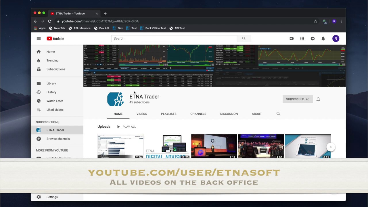 ETNASoft's Broker Back Office with OMS & Trading API Overview - YouTube