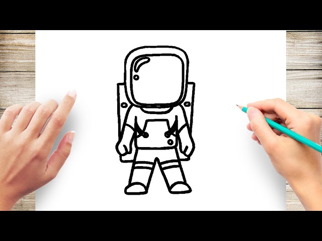 Simple Space Suit Drawing