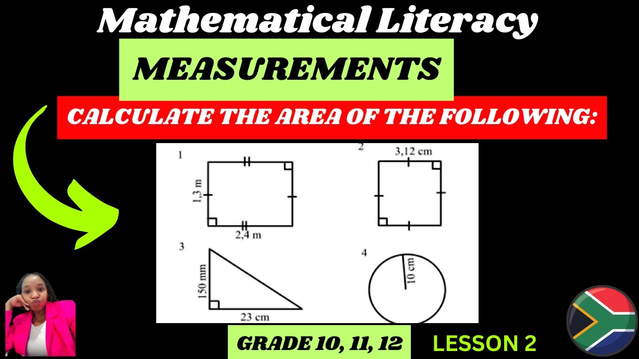 How to calculate area: Mathematical literacy Measurements - YouTube