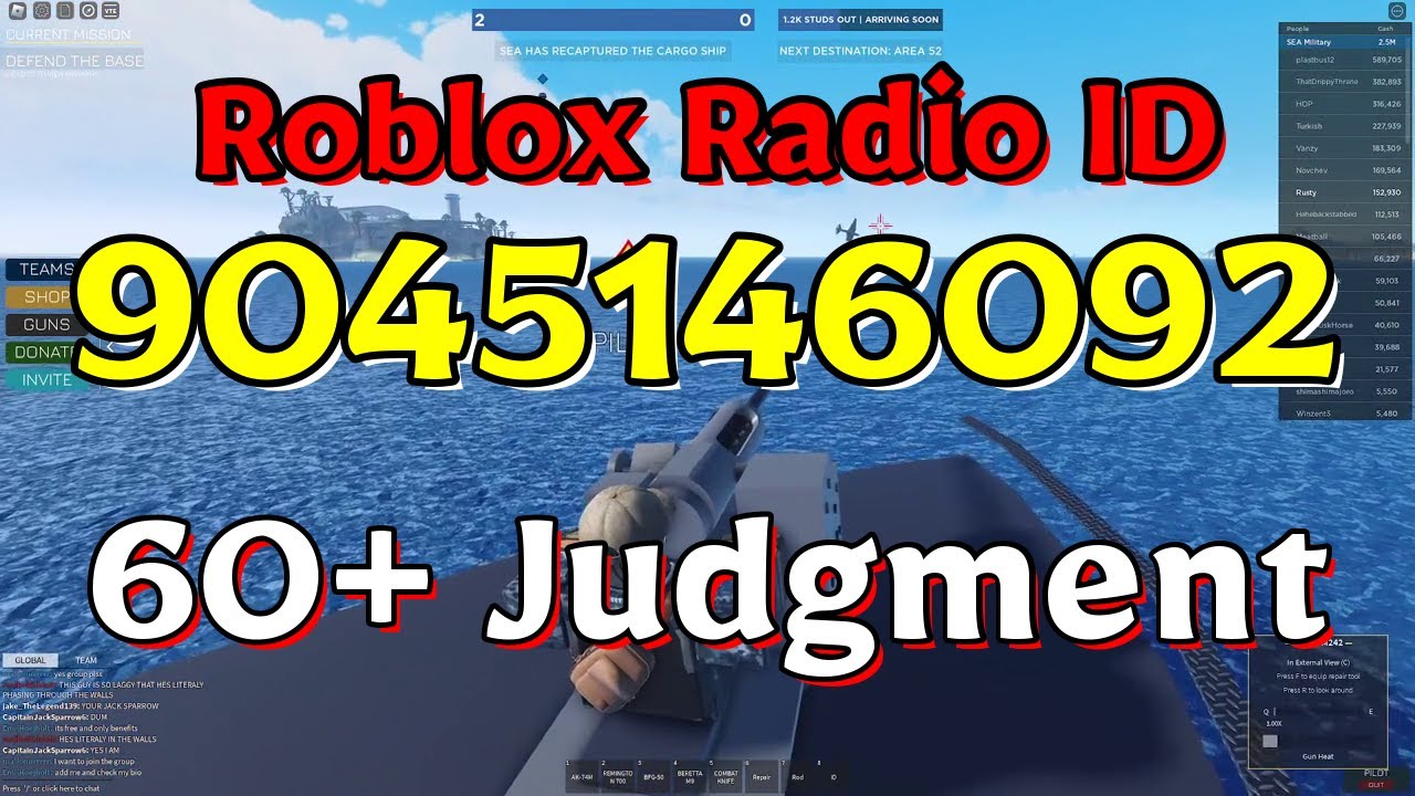 Judgment Roblox Radio Codes/IDs - YouTube