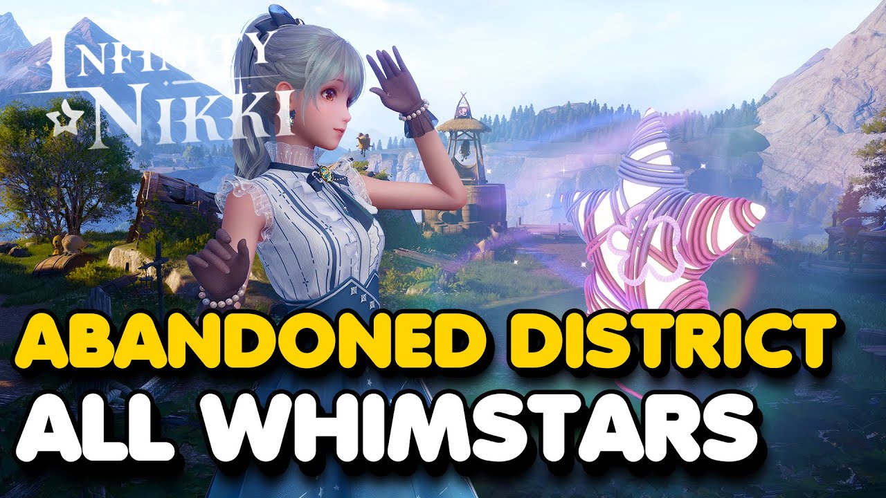 Infinity Nikki - Abandoned District All 96 Whimstar Locations - YouTube