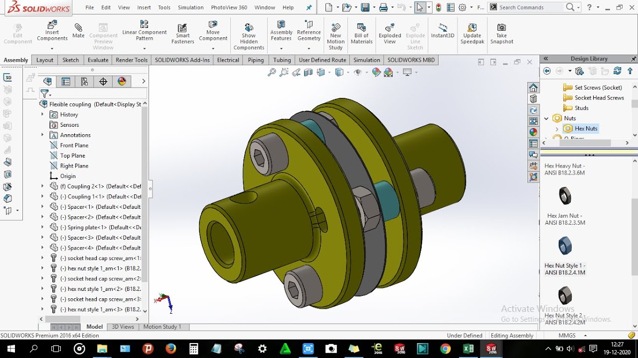 Flexible Coupling Solidworks At Allison Aguayo Blog