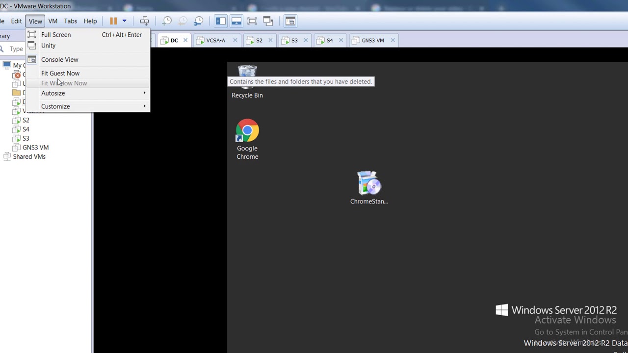 Fix vmware screen Width - YouTube