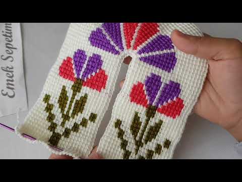 YENİ KOLAY TUNUS İŞİ PATİK YAPILIŞI / TASARIM MODELİM / #tunusişipatik #easyknitting#crochet