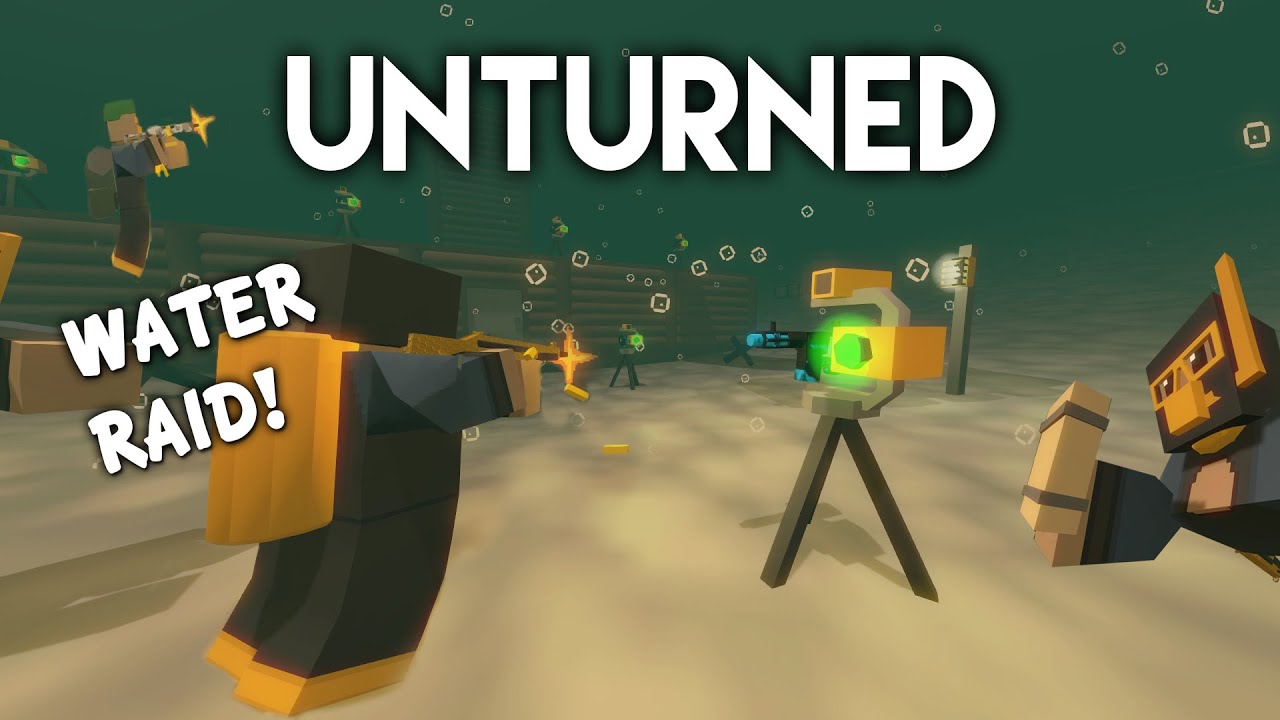 Unturned | Underwater Base Raid! [W/ G Wricky] (PVP Survival) - YouTube