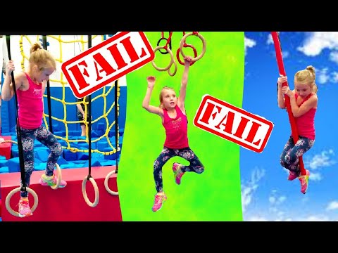 Biggest KIDS Ninja Warrior Obstacle Course FAIL - YouTube