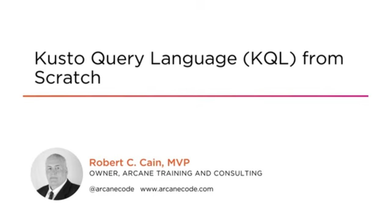 Kusto Query Language (KQL) from Scratch - Course Preview - YouTube