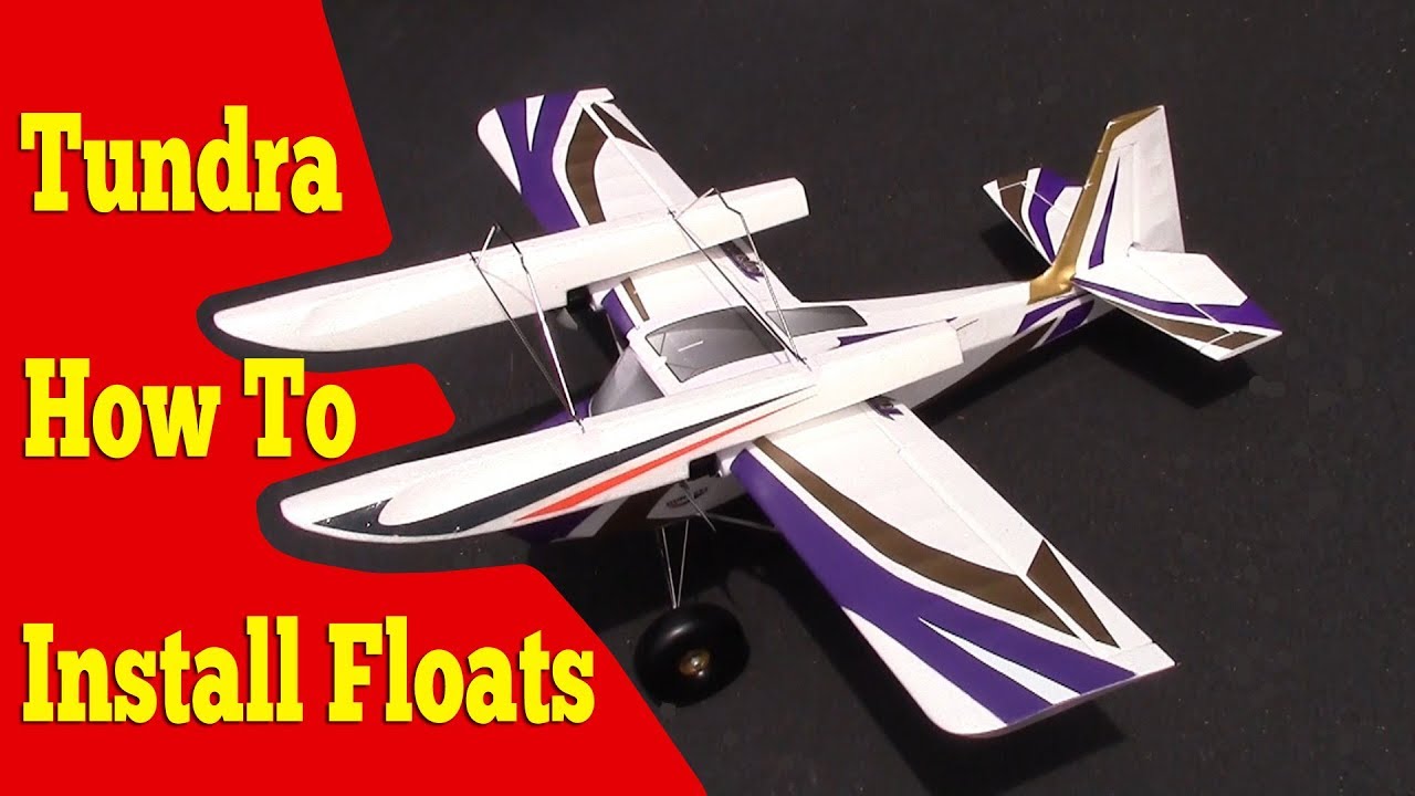 How to Install Floats on Durafly Tundra RC Plane - YouTube
