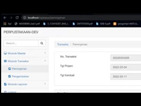 Source Code Aplikasi Sistem Perpustakaan Codeigniter #51 - YouTube