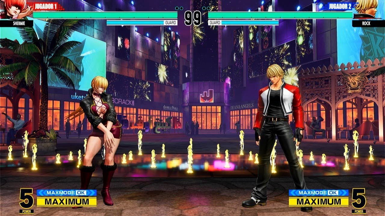 SHERMIE VS ROCK - KOF XV - YouTube