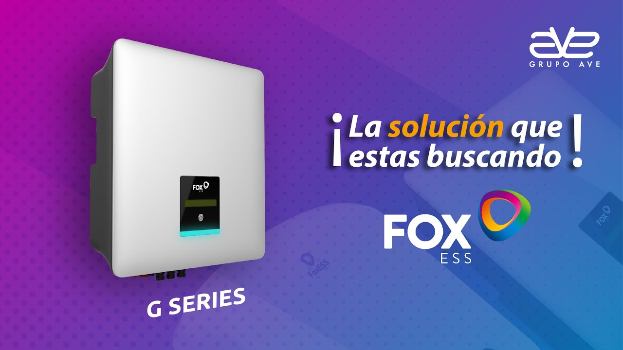 FOX ESS WEBINAR | Tecnología de punta en fotovoltaica, inversor Serie G - YouTube