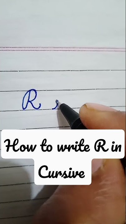 How to write R in Cursive | How to write Uppercase and Lowercase R in Cursive - YouTube