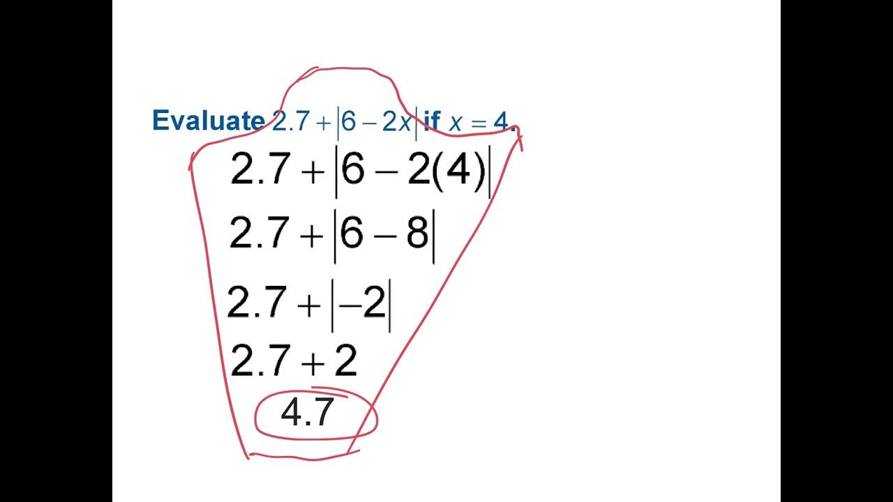 1.4 Absolute Value Expressions and Equations - YouTube