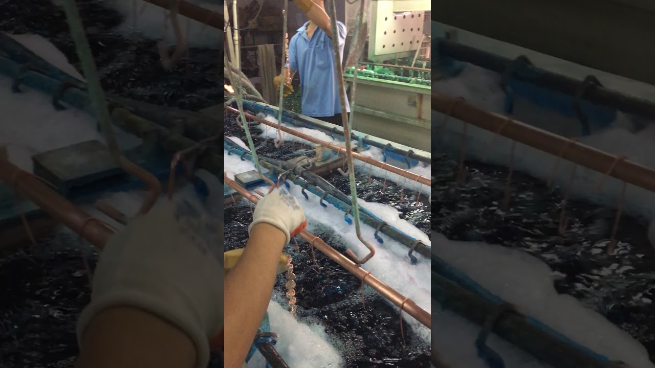 Rack plating- How to electroplate the metal , manufacturer of badges ...