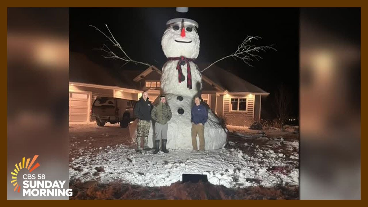 18-foot snowman inspiring a Cedar Grove tradition while benefitting ...