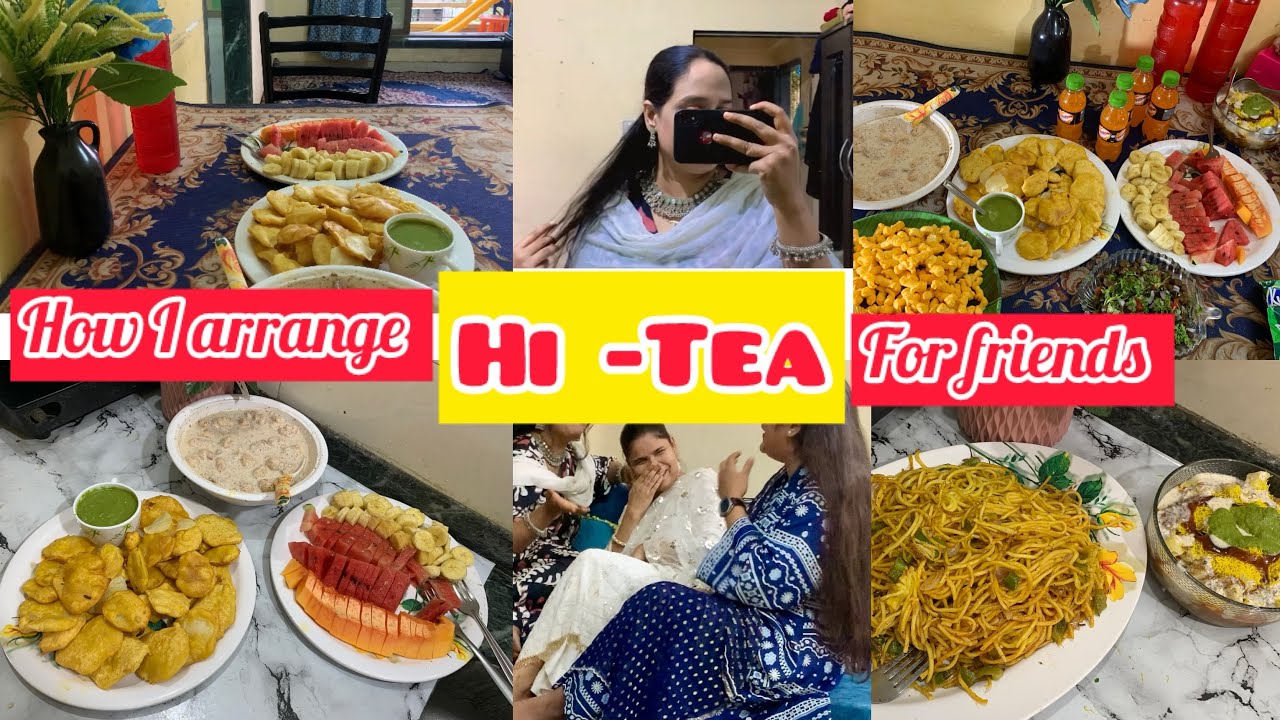How I arrange Hi-Tea party for friends at Home || Simple and Quick ...