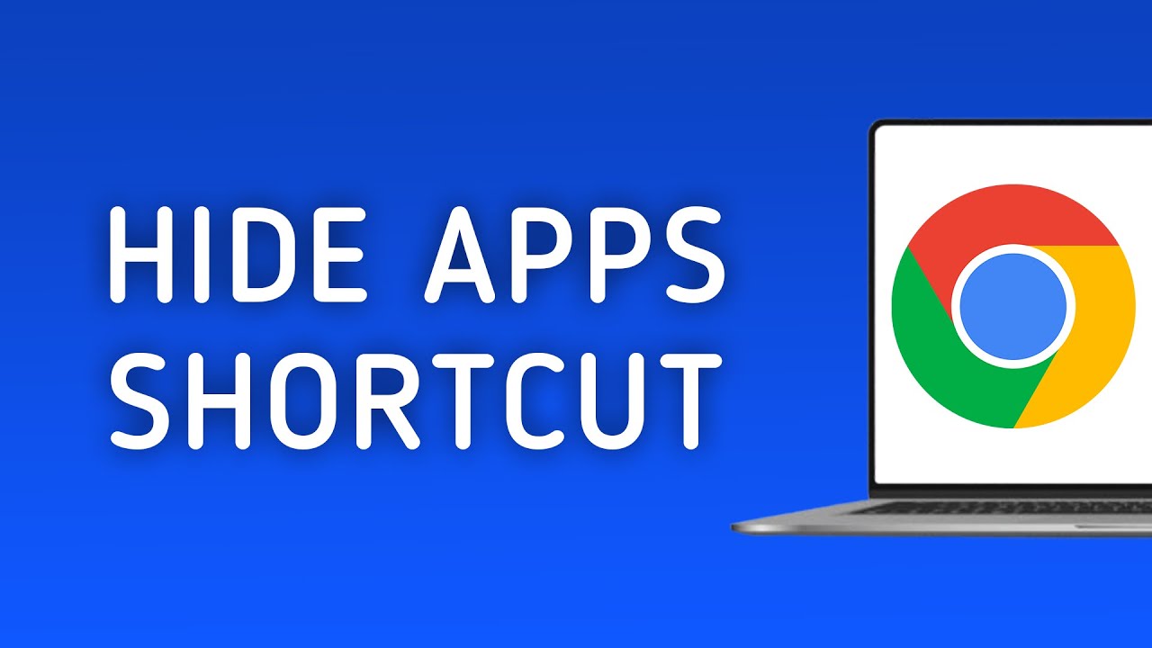 How to Hide Apps Shortcut in Chrome on PC - YouTube