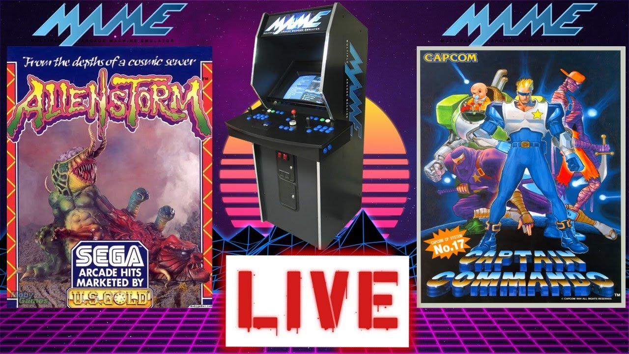 (Live) Dose Dupla Alien Storm e Captain Commando Arcade [MAME] - YouTube