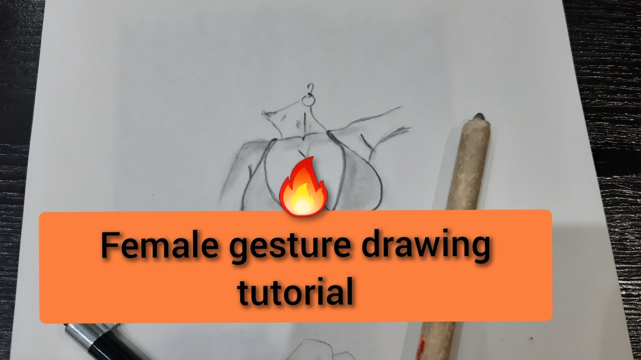 female gesture drawing tutorial 🔥|step by step| - YouTube