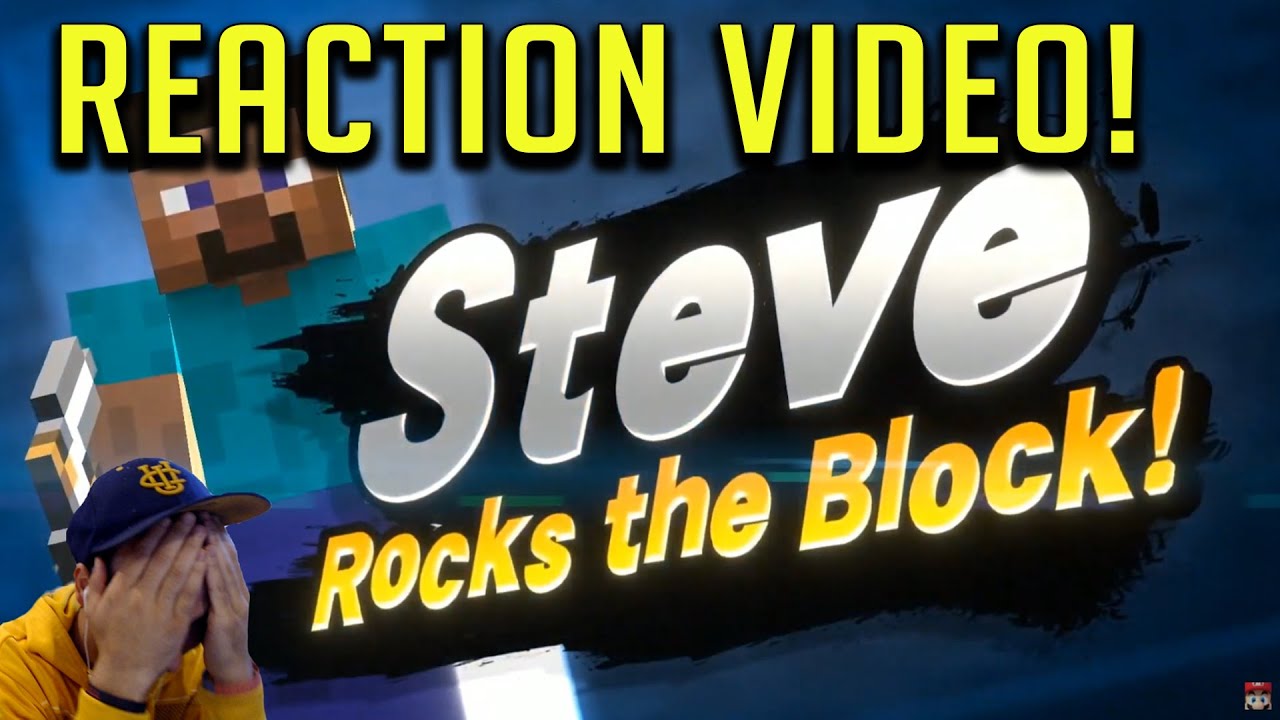 Super Smash Bros Ultimate Minecraft Steve REACTION! THERE IS NO WAY ...