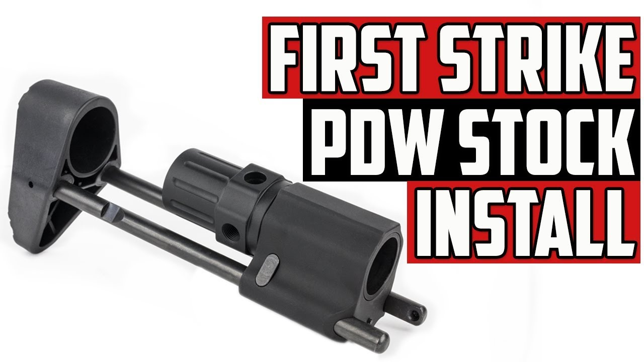 First Strike T15 PDW Stock Install - 4K - YouTube
