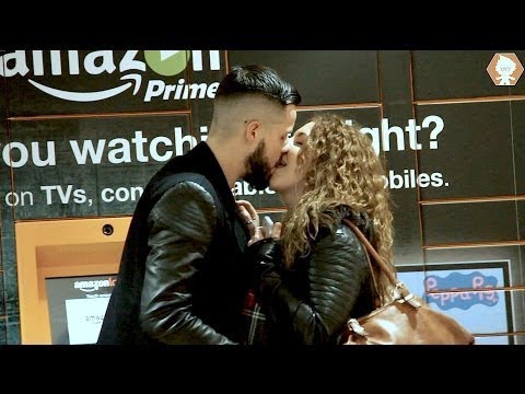 Flying MistleToe Kissing Prank