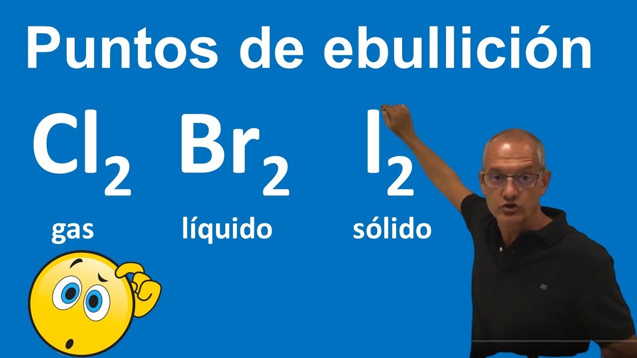 Cloro, Bromo y Yodo. Puntos de ebullición fusión y ebullición ...