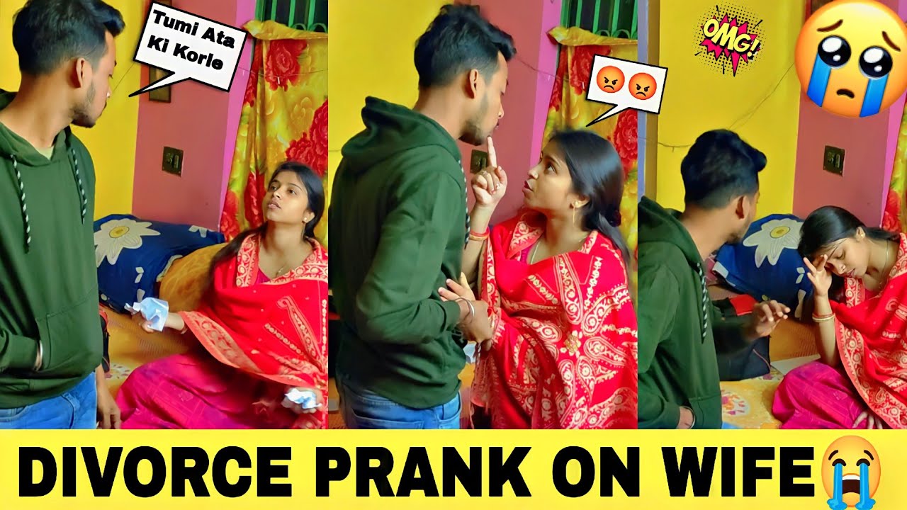 Divorce Prank On Wife || Bengali Prank || Ajke Divorce Hoye Gelo Amader ...