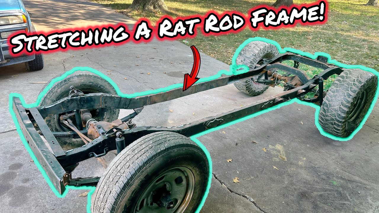 Stretching the frame for the Model A Rat Rod! - YouTube