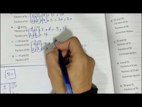 Exercises on unit 6 / lesson 3 / Greatest common factor (G.c.f ) / ماث ...