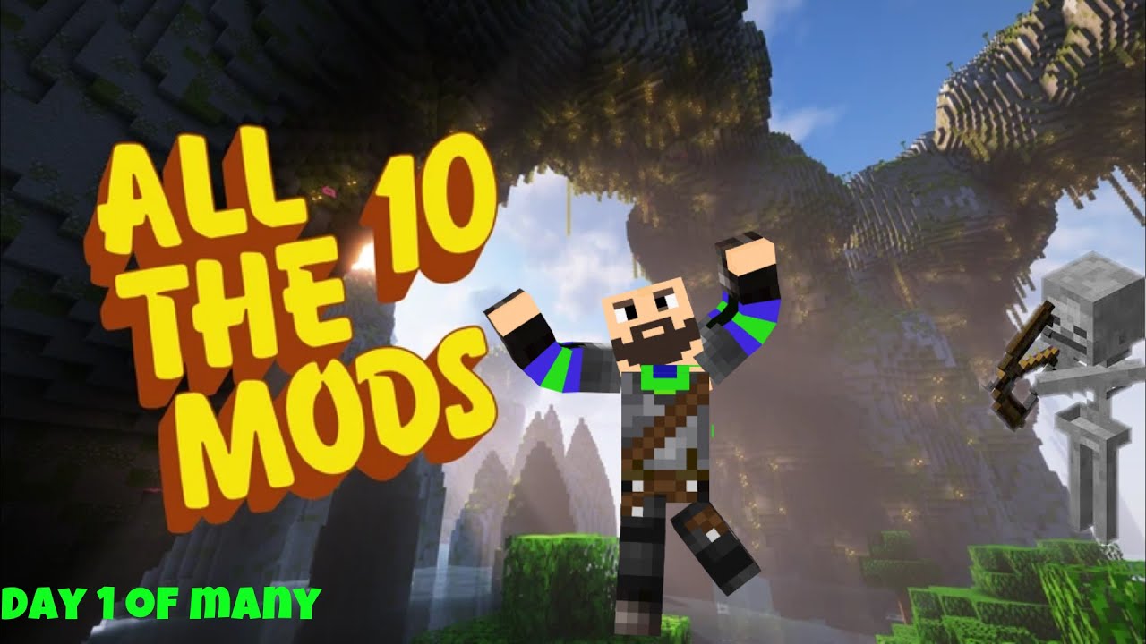 All The Mods 10! Let's Play Day 1: Our Grand Adventure Begins!! - YouTube