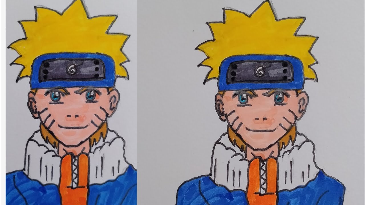 How to draw Naruto Uzumaki /Easy Naruto drawing - YouTube