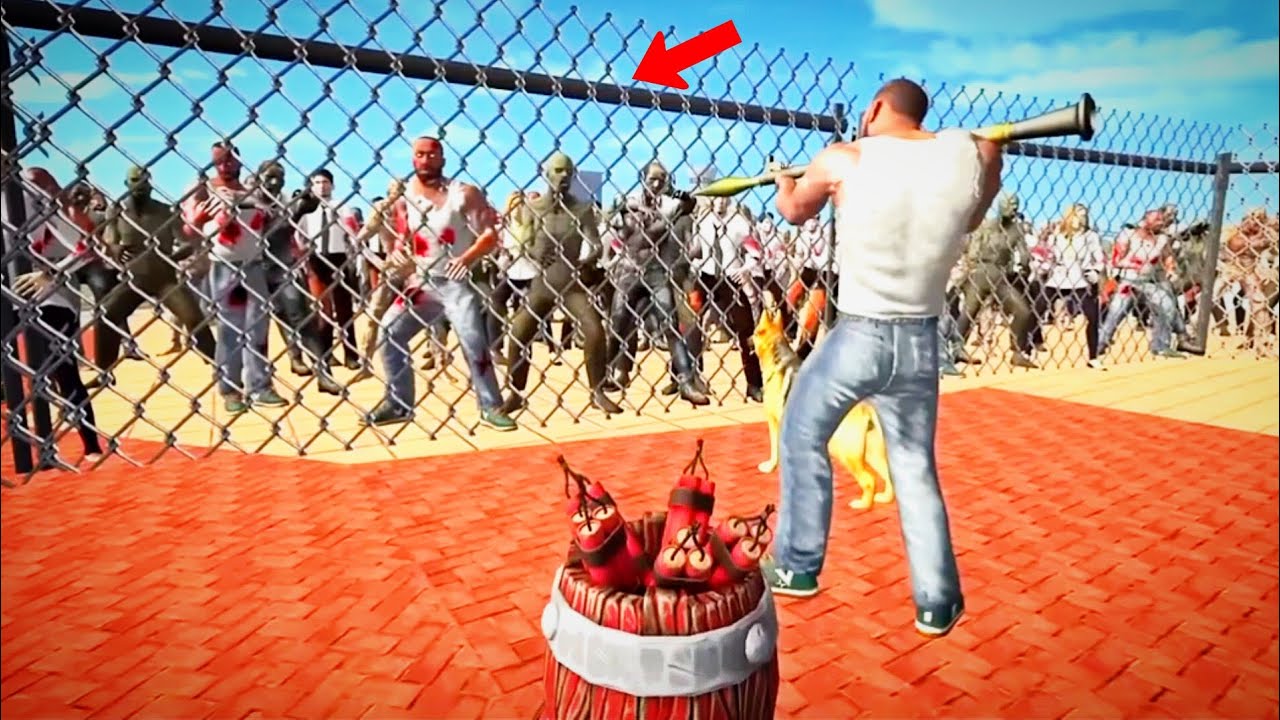 IBD 3d: Franklin saving his house from Zombies! - YouTube