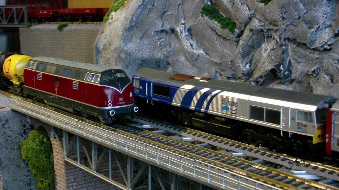 V200 Fleischmann with ESU Sound Decoder V4.0 54446 on a Model Railroad ...