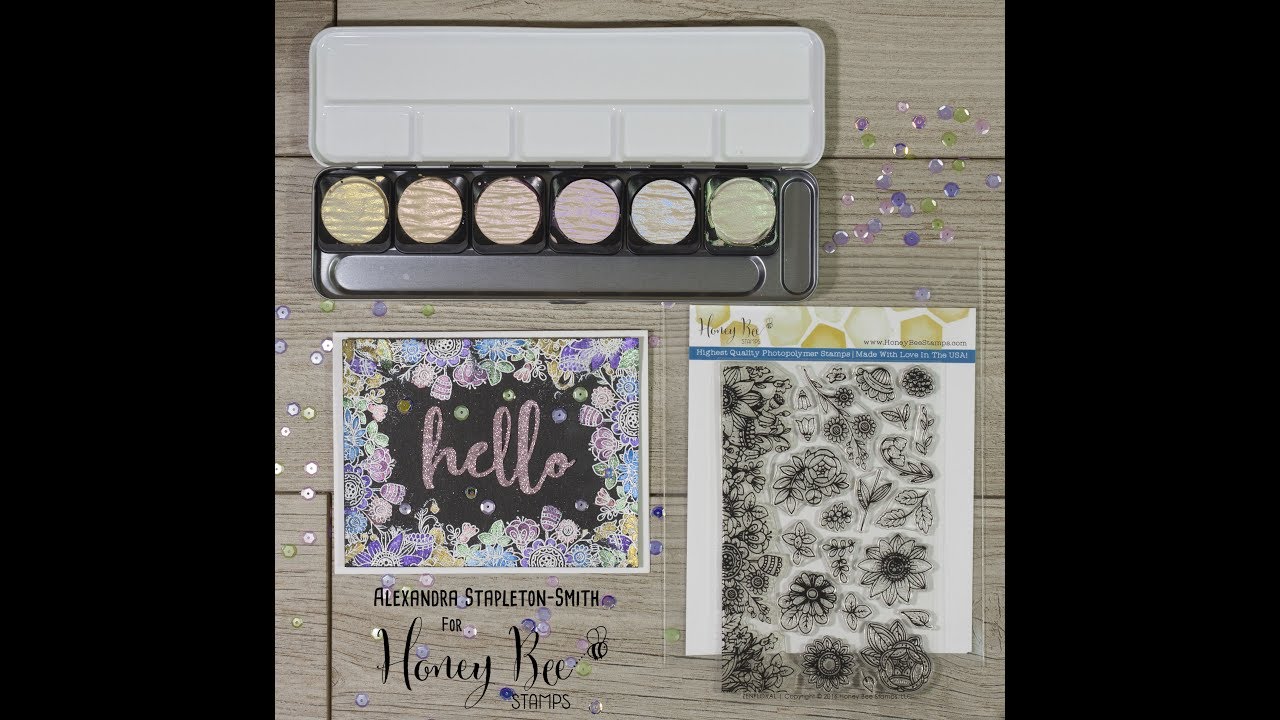 Zen Borders & how to add color on black paper by Hedgehog Hollow - YouTube