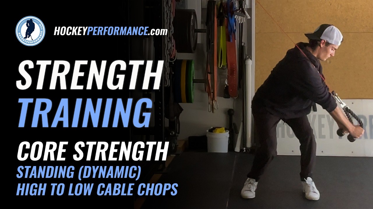 HIGH TO LOW CABLE CHOP: STANDING (DYNAMIC) -- Hockey Strength Training ...