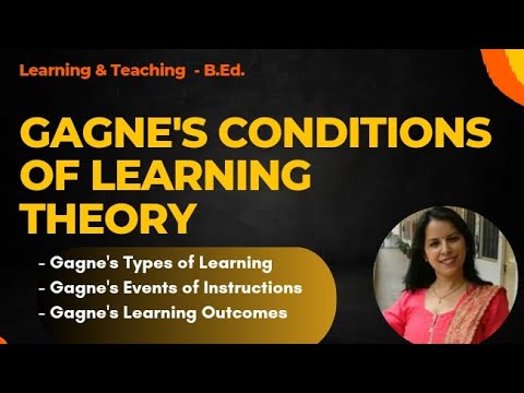 Gagne's Conditions of Learning Theory: Types of Learning, Events of ...