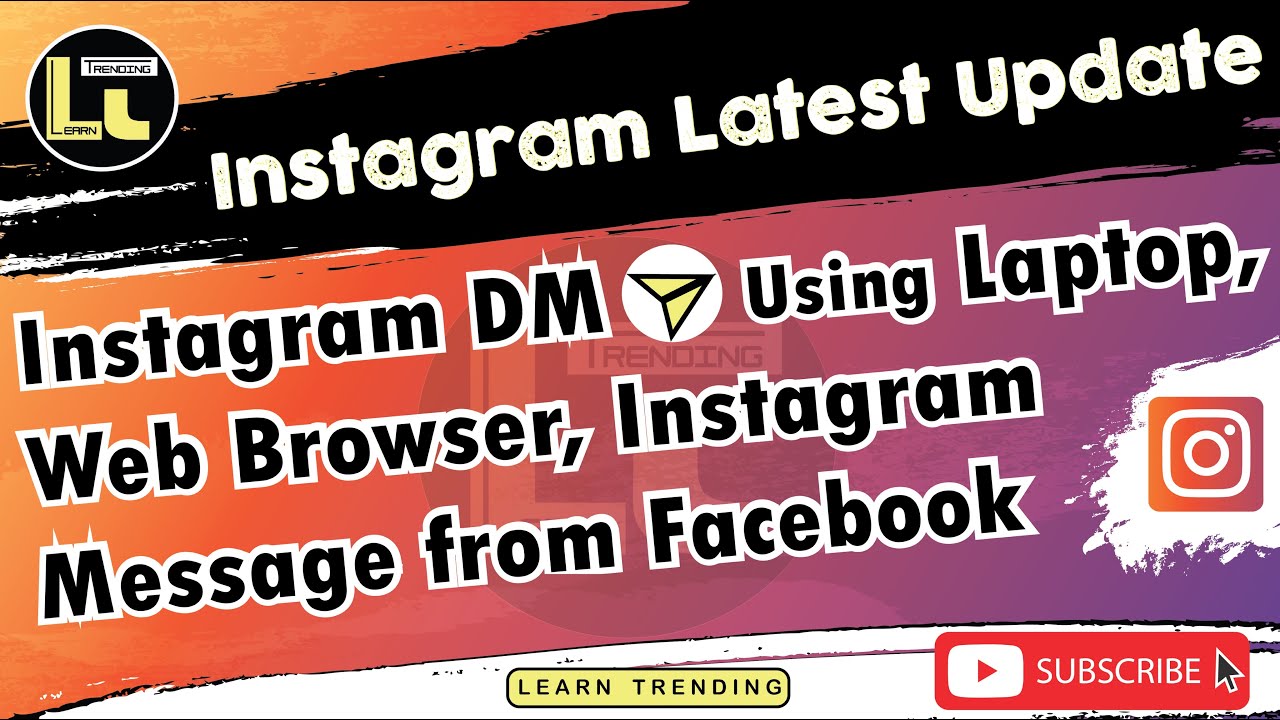 How to Direct Message [DM] on Instagram from PC, Laptop, Browser ...