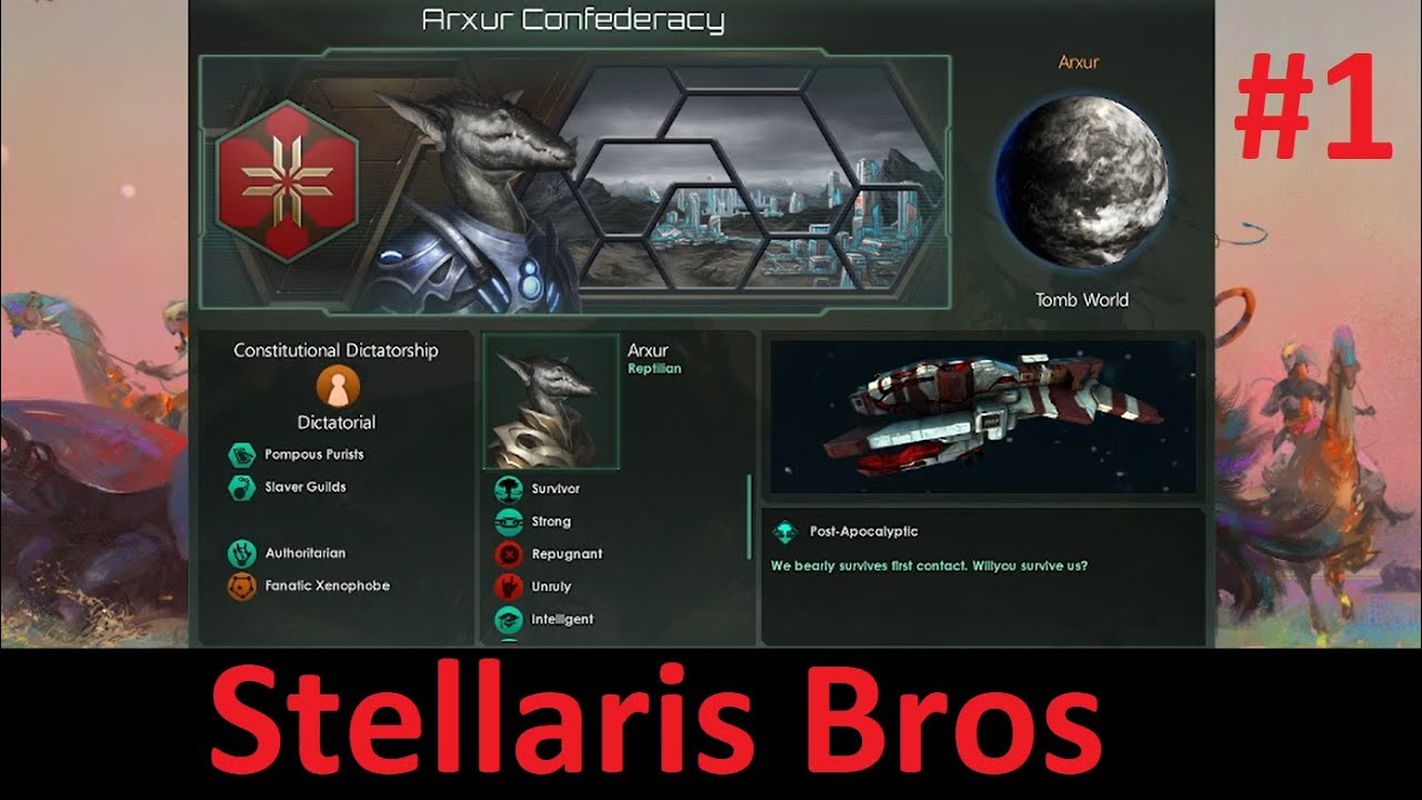 Stellaris Bros: Arxur Confederacy #1 - Nature of Predators - YouTube