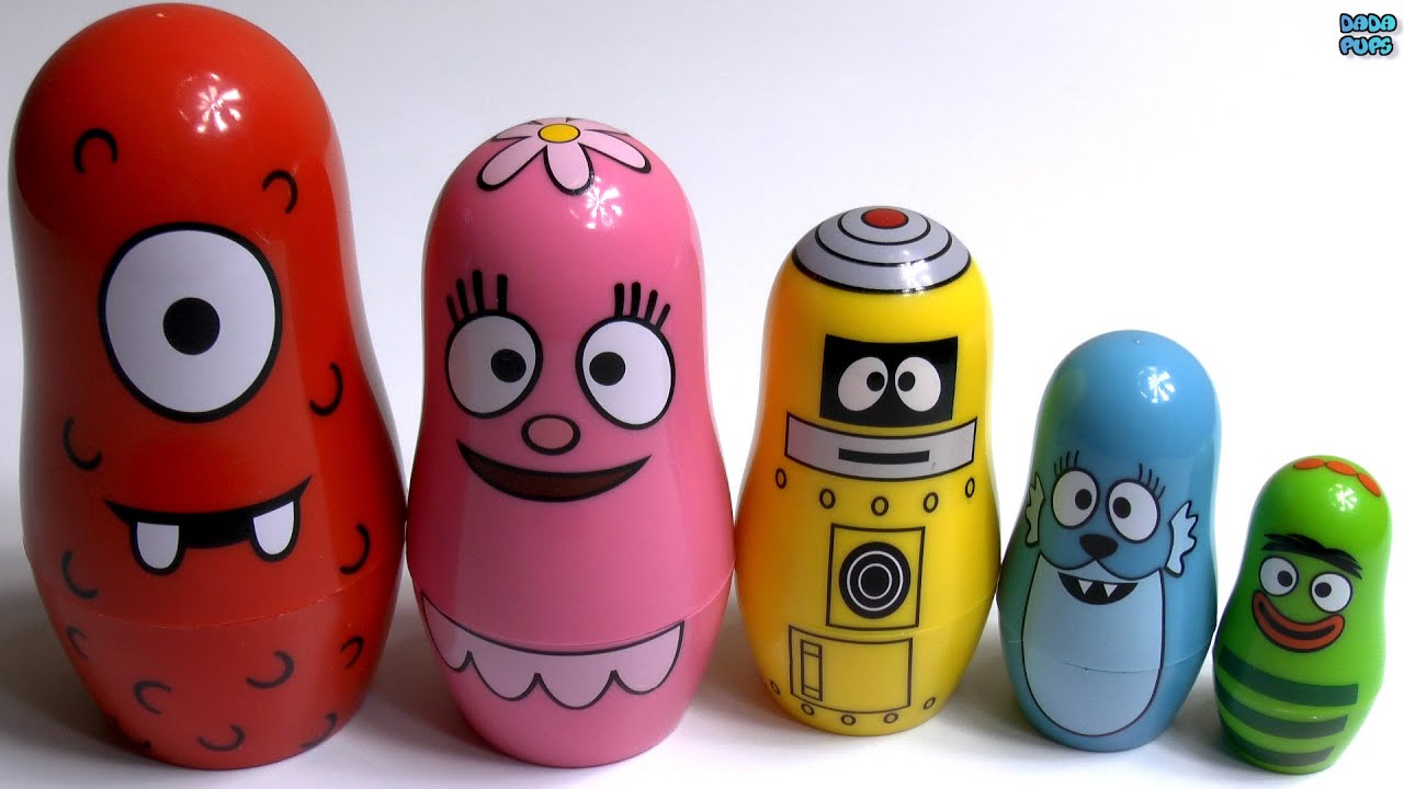 Yo Gabba Gabba Nesting Dolls Surprise | Muno Foofa Plex Toodee Brobee ...