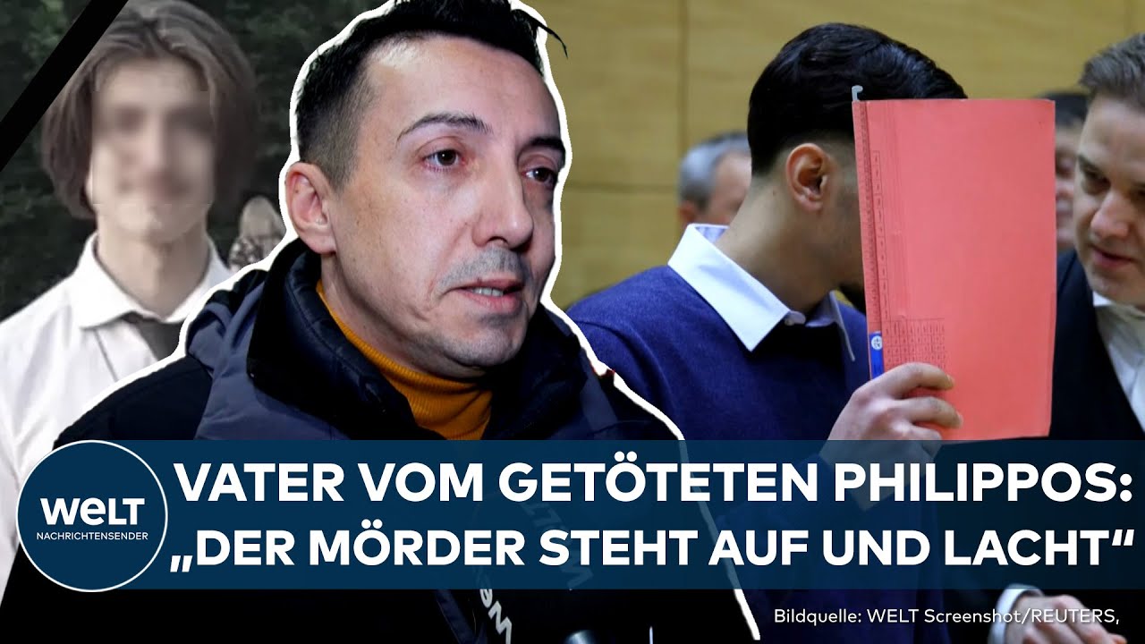 PROZESS IN BIELEFELD: Philippos Mörder lacht dreist vor Gericht! Vater ...