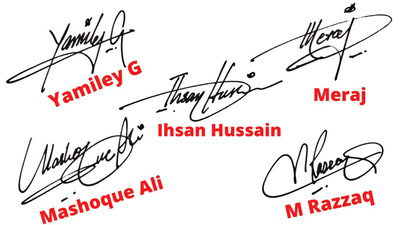 ️Best Signature Style Of My Name! How To Make A Signature | Signatures ...