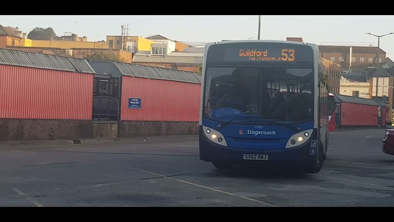 Here is the stagecoach bus 27837 on the number 53 in Guildford Saturday ...