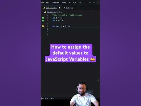 How to assign default value to JavaScript variables #shorts #coding #javascript #webdevelopment ...