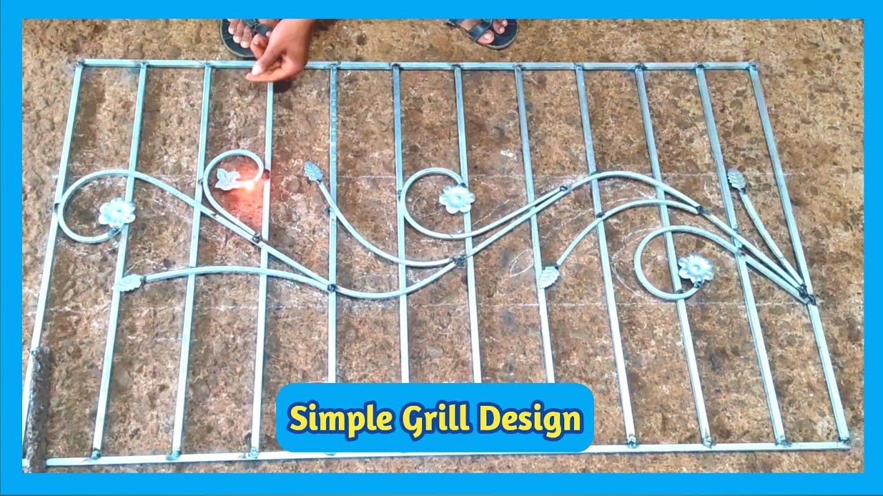 Simple Grill Gesign... Letest Box Grill Design Making... New Iron Grill ...