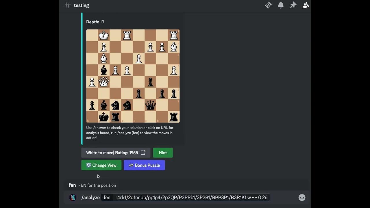 LISEBOT V10 Chess Discord Bot tutorial - YouTube