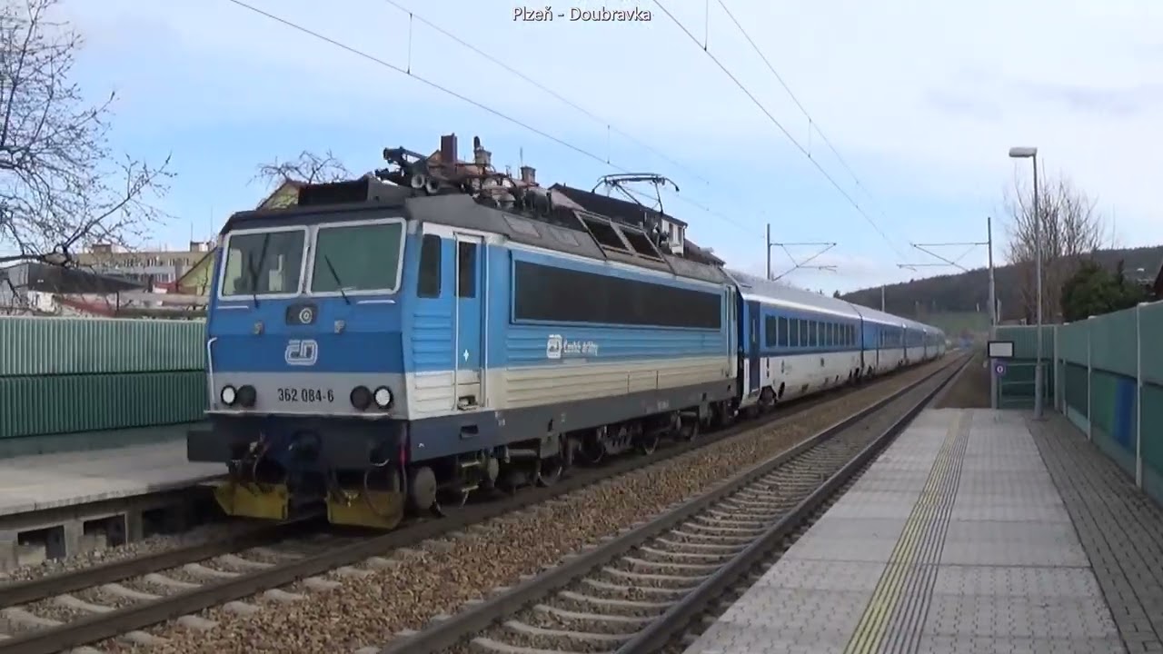 Vlaky InterJet v Plzni - YouTube