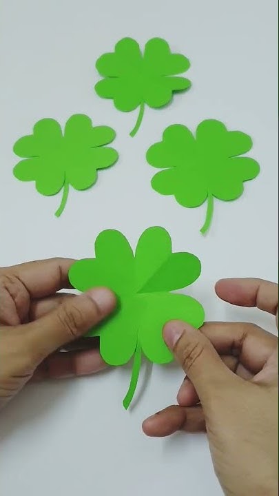 St.Patrick's day crafts, Four Leaf Clover, #shorts - YouTube