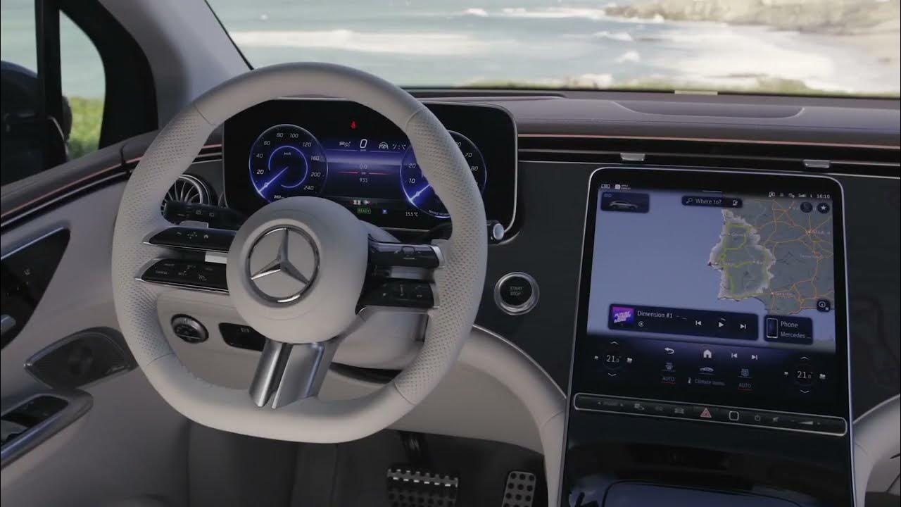 Der neue Mercedes-Benz EQE SUV - MBUX (Mercedes-Benz User Experience) und MBUX Hyperscreen - YouTube
