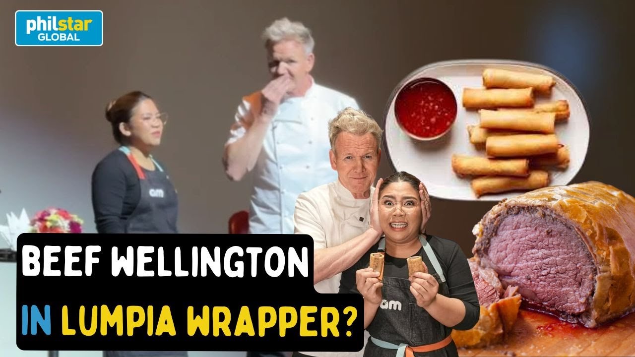 Chef Gordon Ramsay and Abi Marquez to make Beef Wellington Lumpia - YouTube